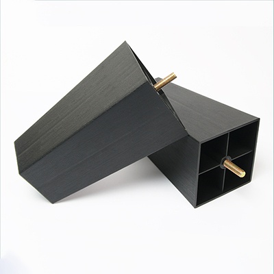 Square sofa plastic feet, furniture plastic feet, 83*200mm high square feet