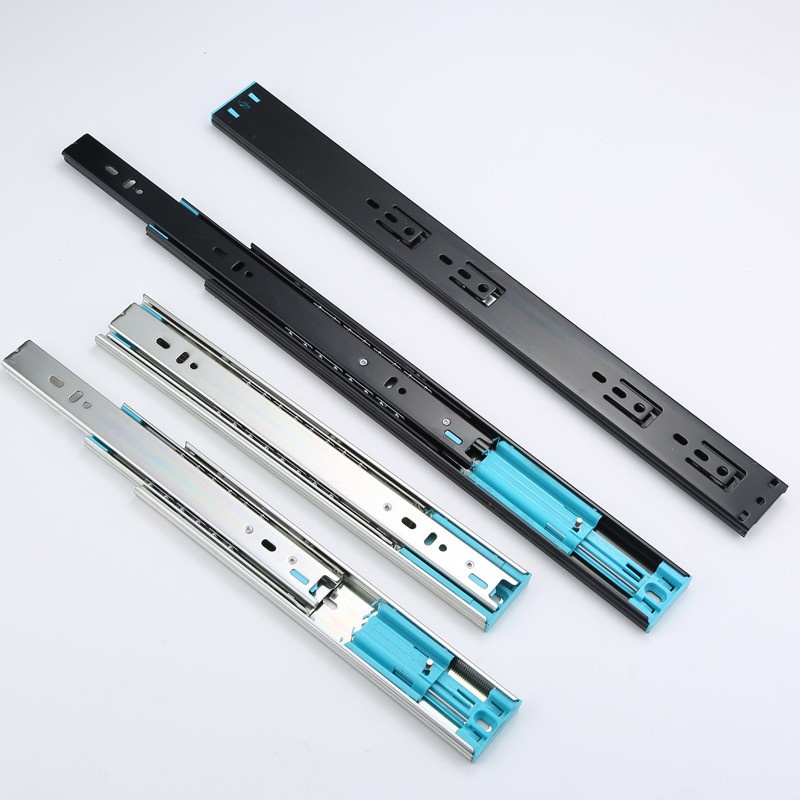 4515 Drawer three-section slide damped buffer slide track Computer desk ...