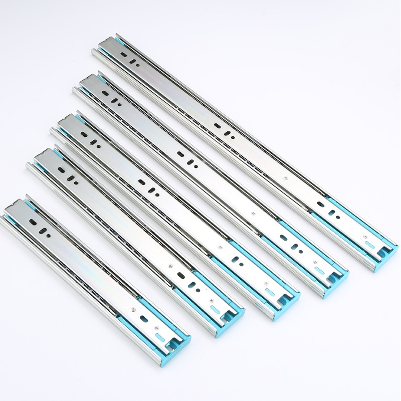 45mm Drawer three-section slide damped buffer slide track Computer desk ...