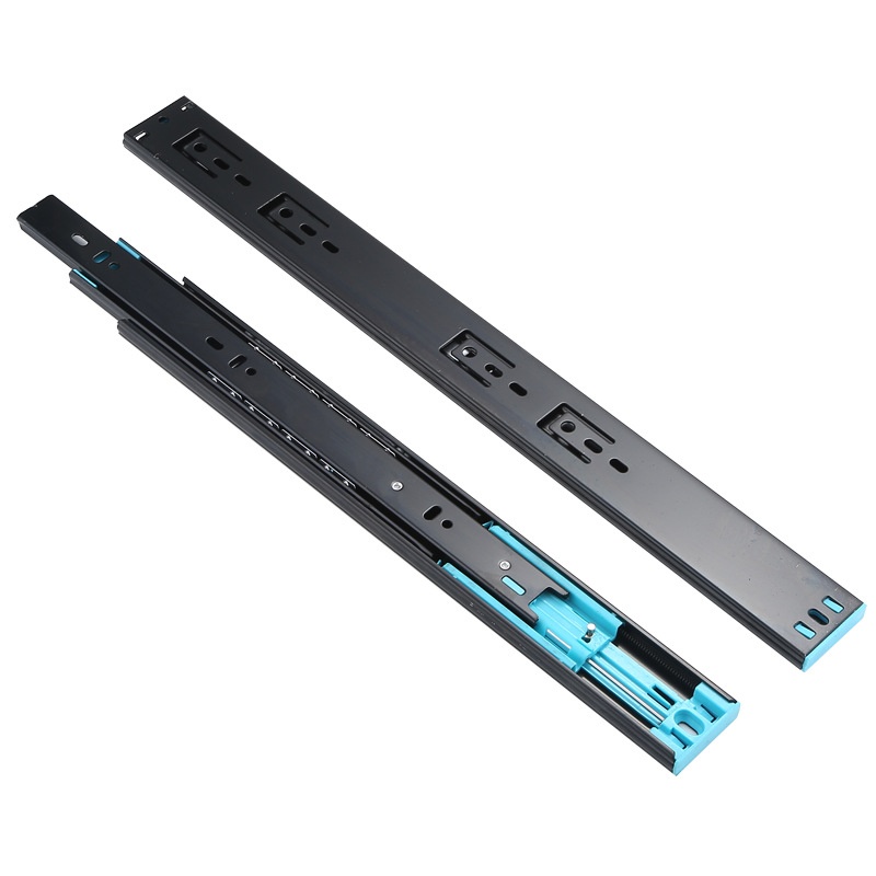 45mm Drawer three-section slide damped buffer slide track Computer desk ...