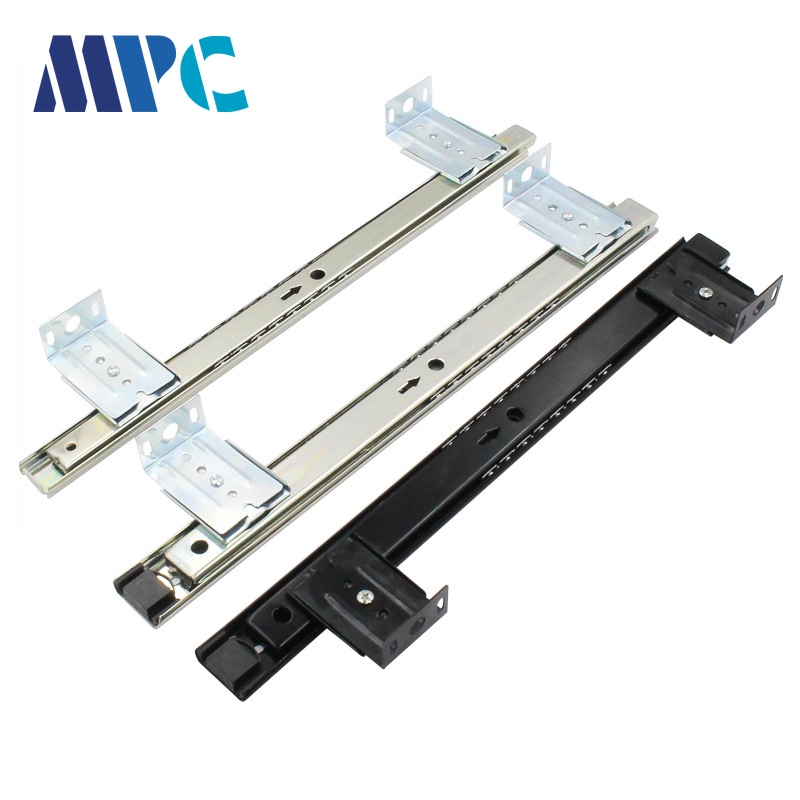 Computer keyboard bracket Track desk slide rail lifting slide wooden ...