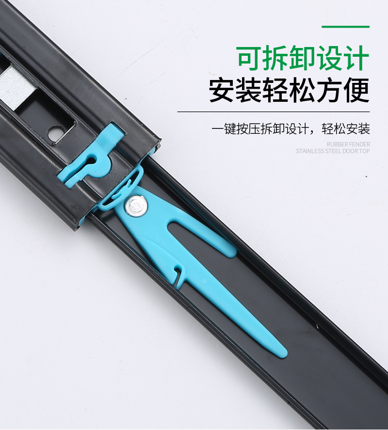 45mm Drawer three-section slide damped buffer slide track Computer desk ...