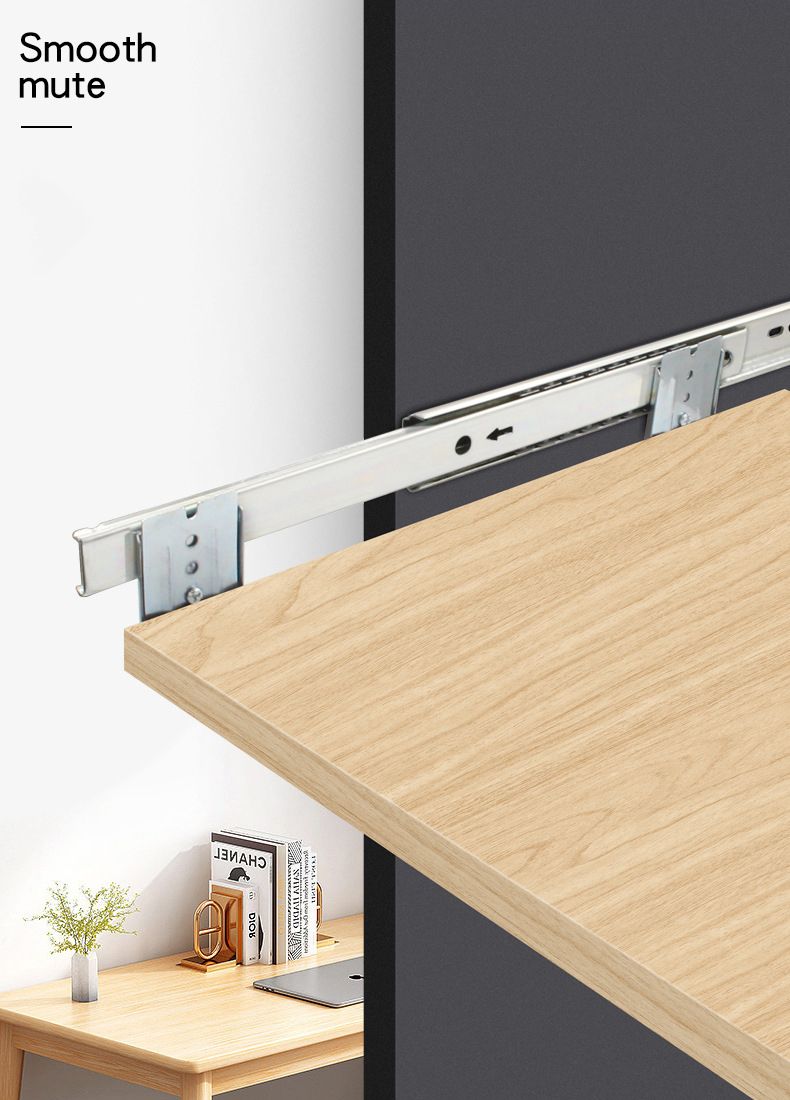 Computer keyboard bracket Track desk slide rail lifting slide wooden ...