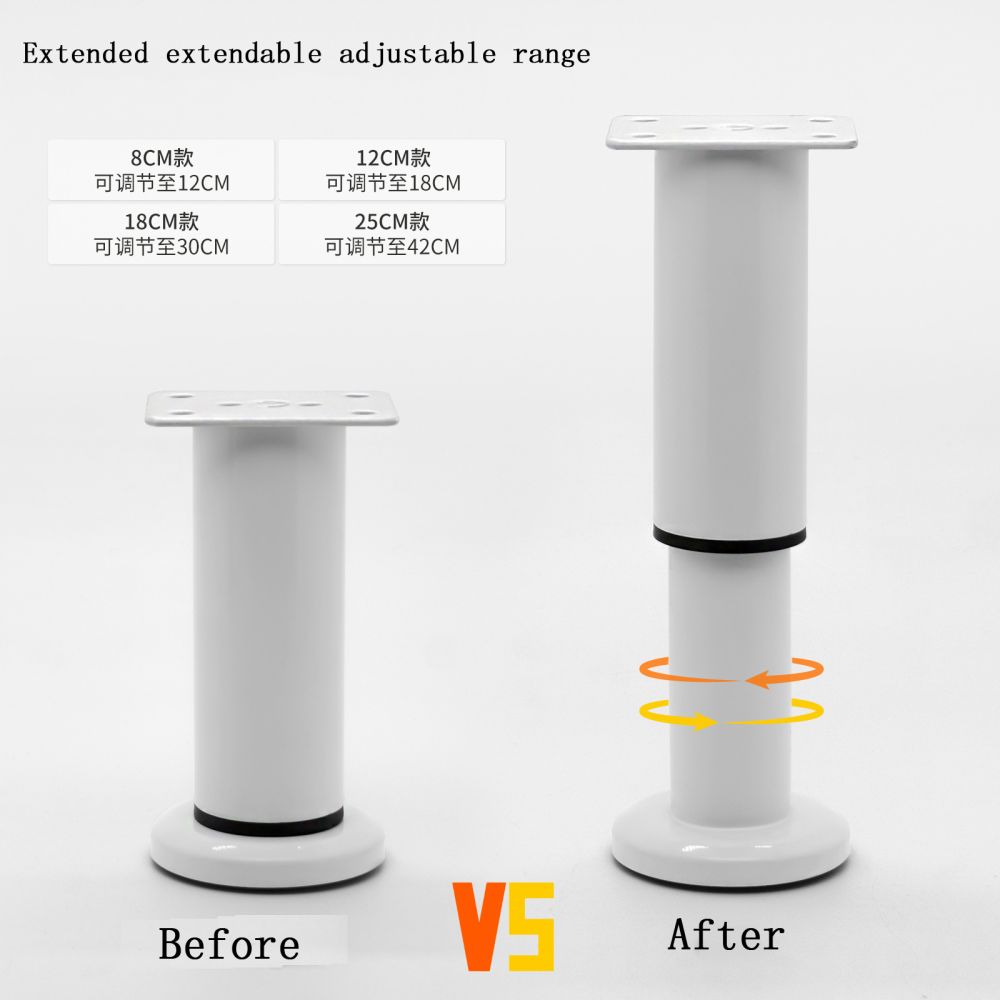 Telescoping cabinet feet adjustable support feet TV cabinet feet end ...